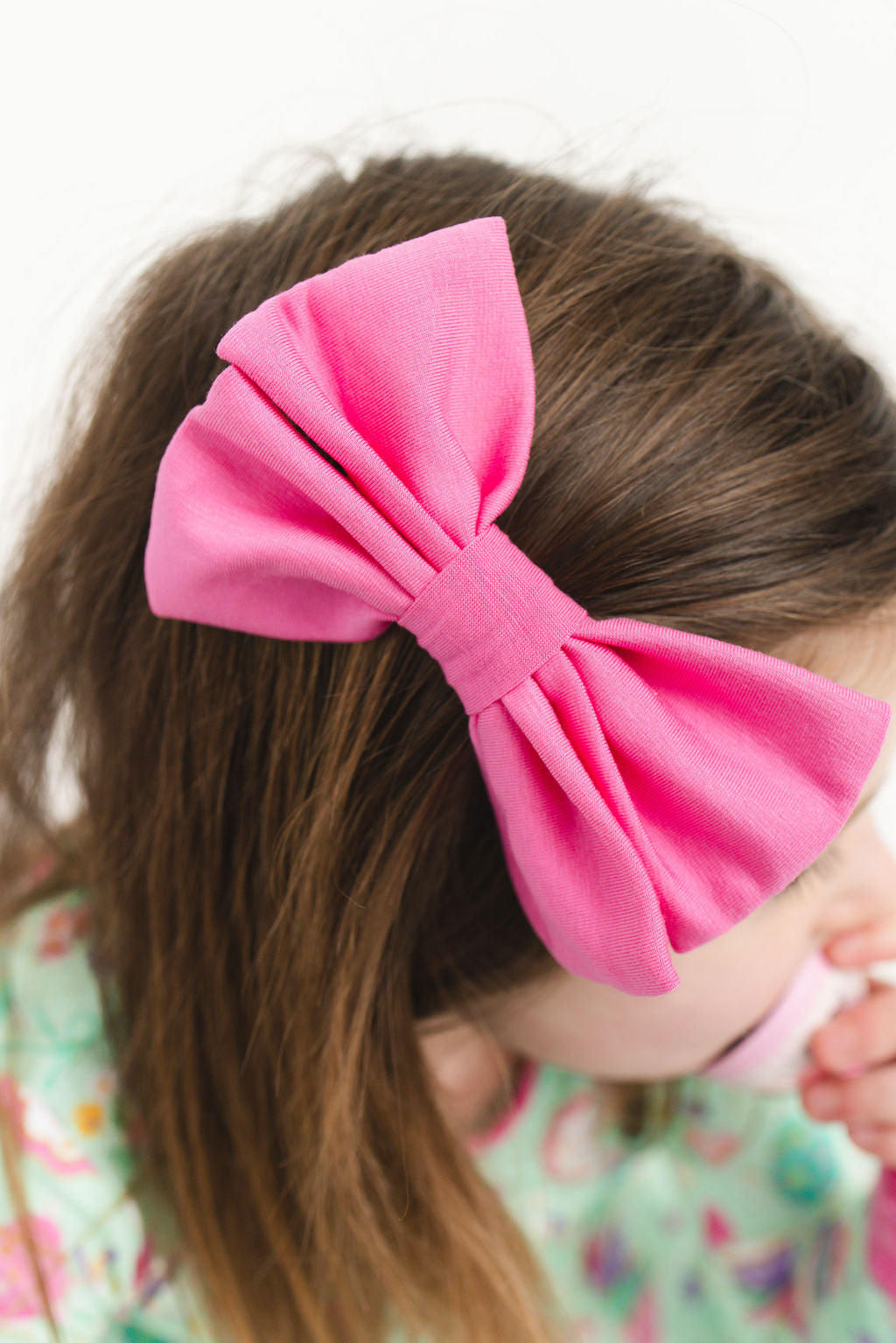 Pretty Pink Bamboo Alligator Clip Bows – Mama Lulu