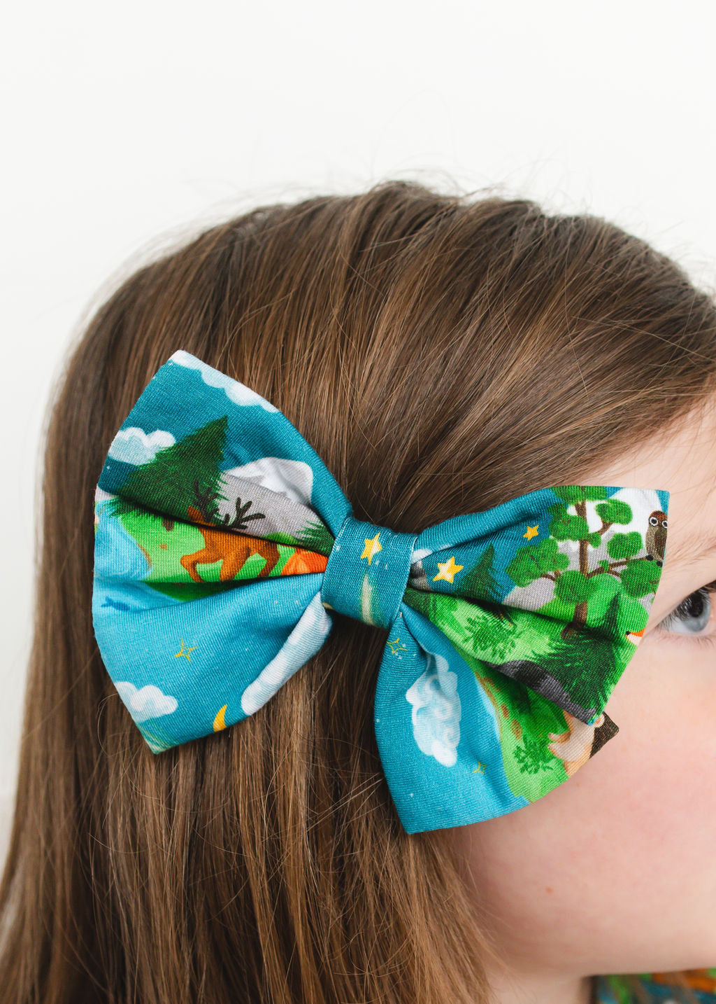 Camping Critters Bamboo Alligator Clip Bows – Mama Lulu